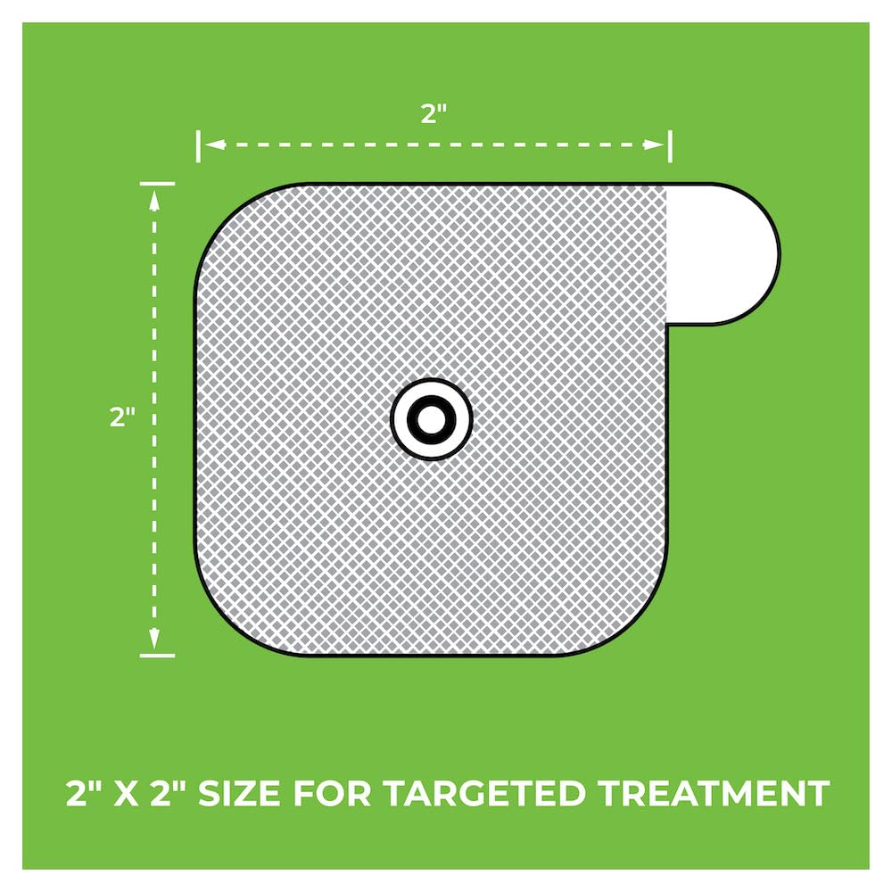 AccuRelief Universal TENS Unit Supply Kit - TENS Unit Pads and Lead Wires - for AccuRelief Single and Dual Channel TENS Devices and TENS Units with Snap Electrodes, 2 Count (Pack of 8) Electrodes.