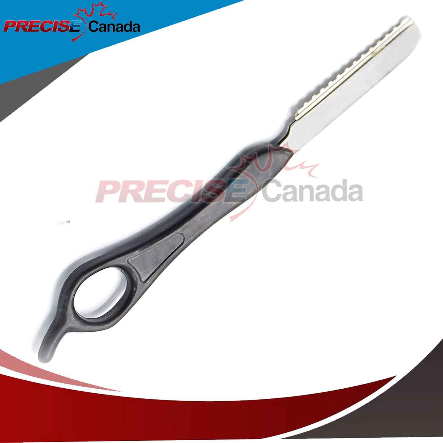 PRECISE CANADA Professional Hair Styling Thinning Texturizing Cutting Feather Razor + 10 Replacement Blades