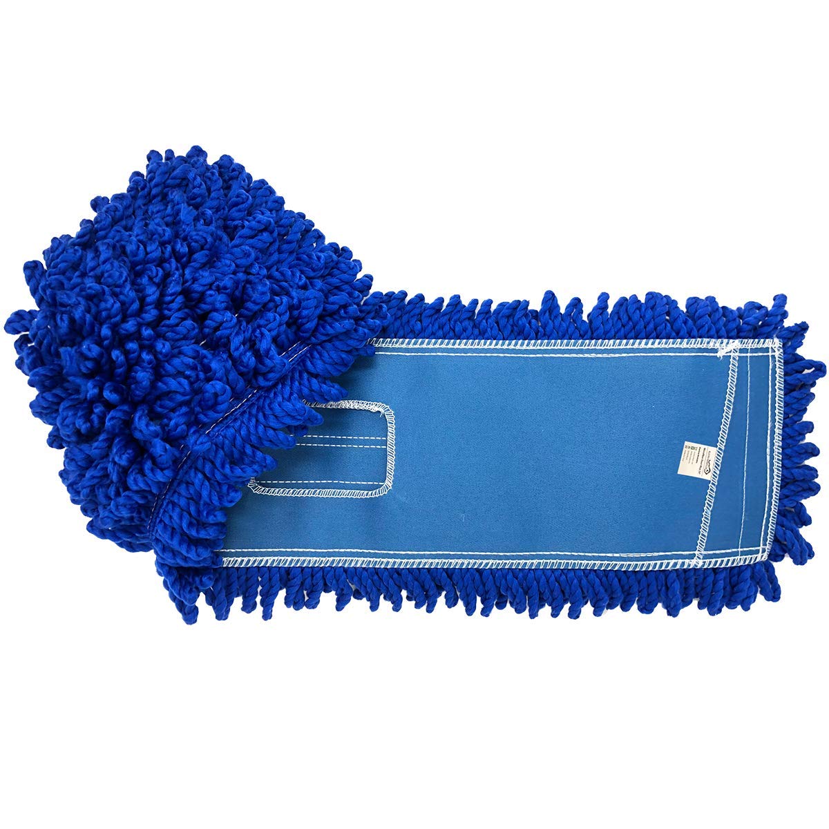 KLEEN HANDLER 36 Inch Microfiber Dust Mop, Large Washable Commercial Dust Mop, Sweeper, Janitorial Dust Mop Head Replacement, Push Mop Broom, Blue