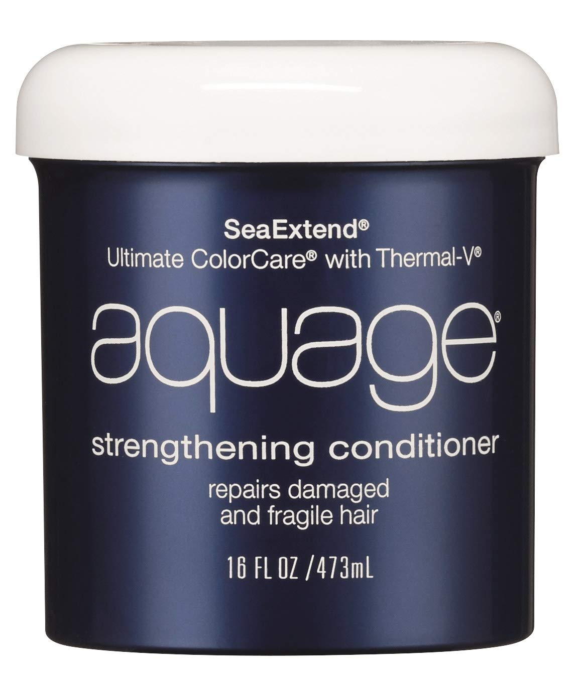 Aquage SeaExtend Strengthening Conditioner, Maintains Color Vibrancy and Thermal Styling Damage, UVA/UVB Sunscreen Helps Prevent Fading, 16 oz.