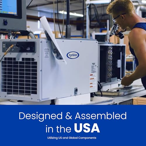 AprilAire E100 Pro 100-Pint Whole-House Dehumidifier, Energy Star Certified, Commercial-Grade Whole-Home Dehumidifier for Basement, Crawlspace, or Whole House up to 5,500 sq. ft.