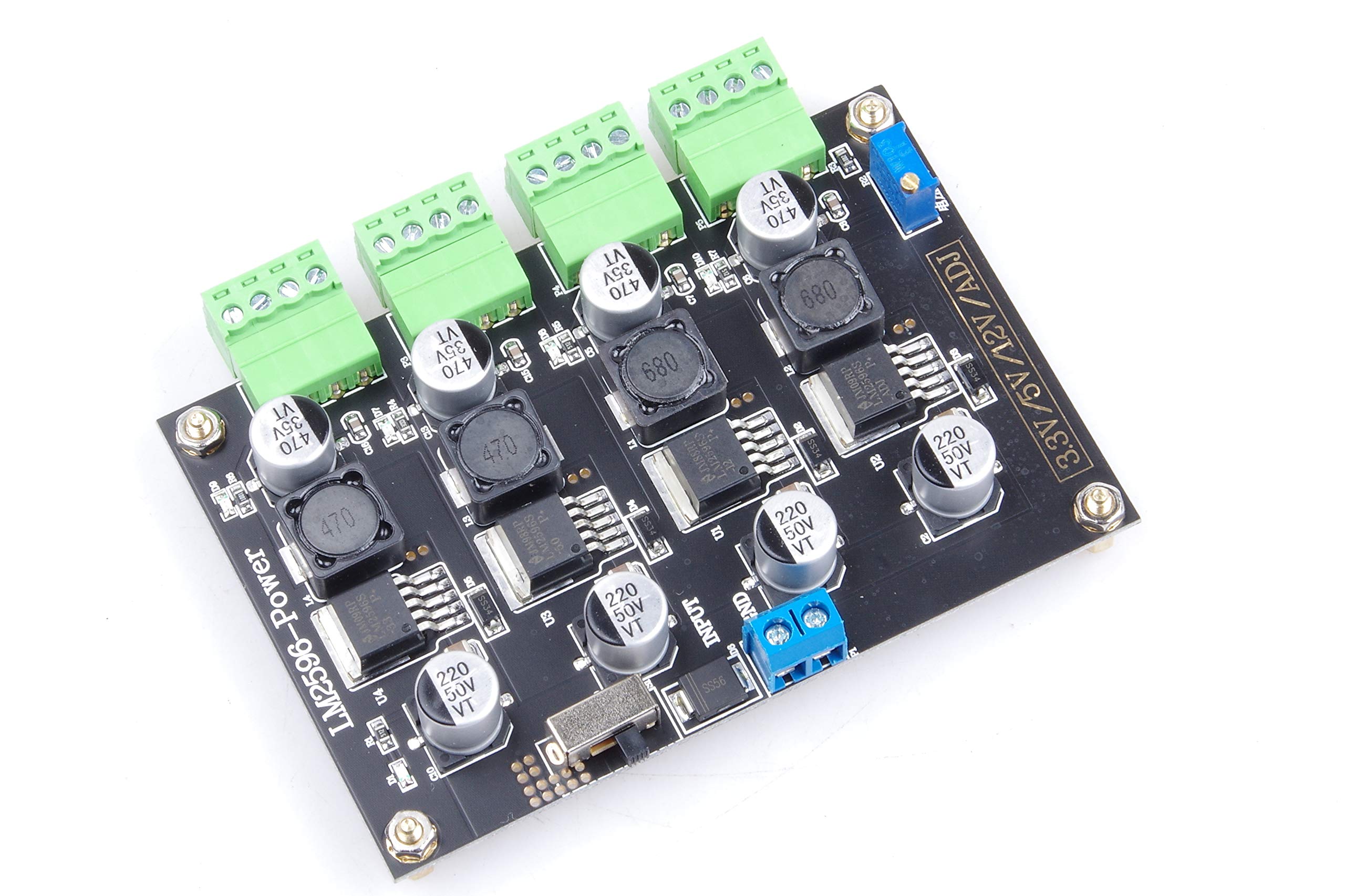 KNACRO LM2596 DC DC Converter Multi Channel 3.3V 5V 12V ADJ (Vin-1) Adjustable Output Switching Power Supply Step-Down Power Supply Module