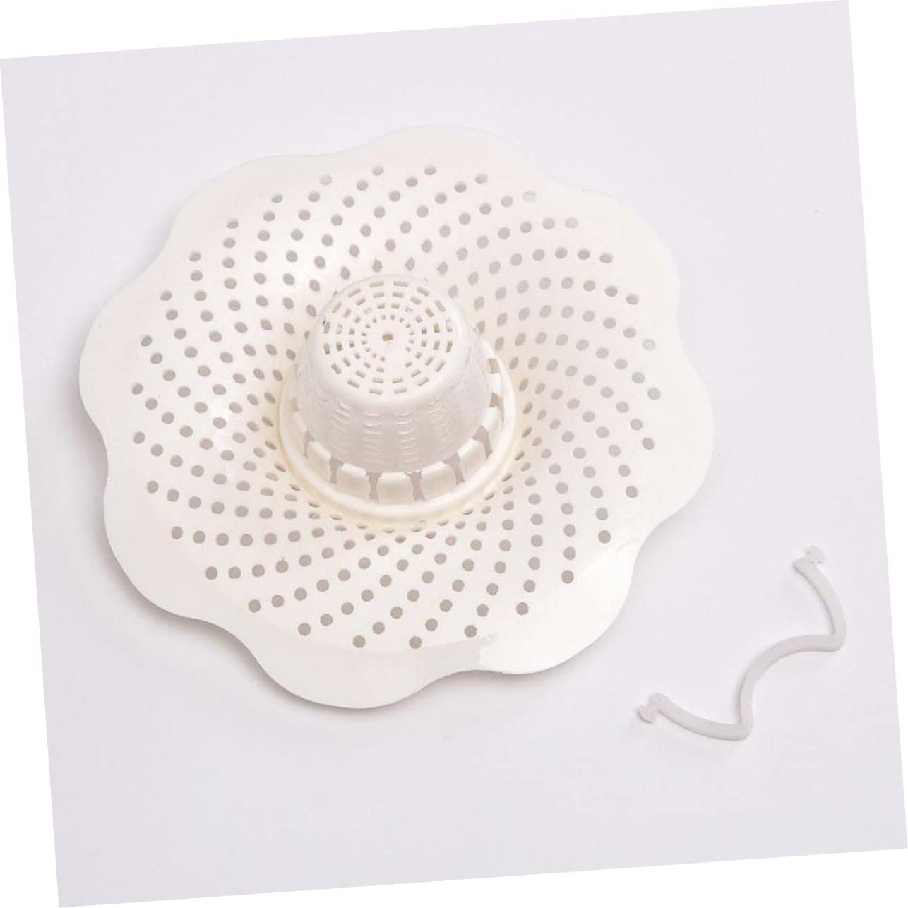 3pcs White Black Sink Strainer Drain Sink Cover Bathroom Bathtub Stopper Faucet Filter Drain Cover Laundry Sink Strainer Sliding Tray for Coffee Maker Toilet Vegetable Leaves