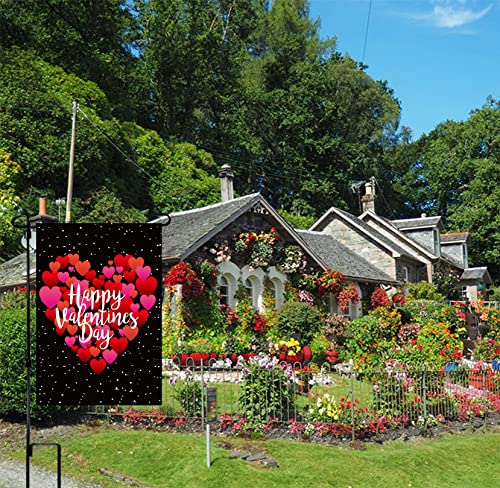 3 Pack Valentine Day Garden Flag St Patricks Day Garden Flag Easter Garden Flags,Double Sided Valentine Flag St Patrick Flag Easter Flags 12x18 Burlap Valentine House Flag for Seasonal Garden Flag