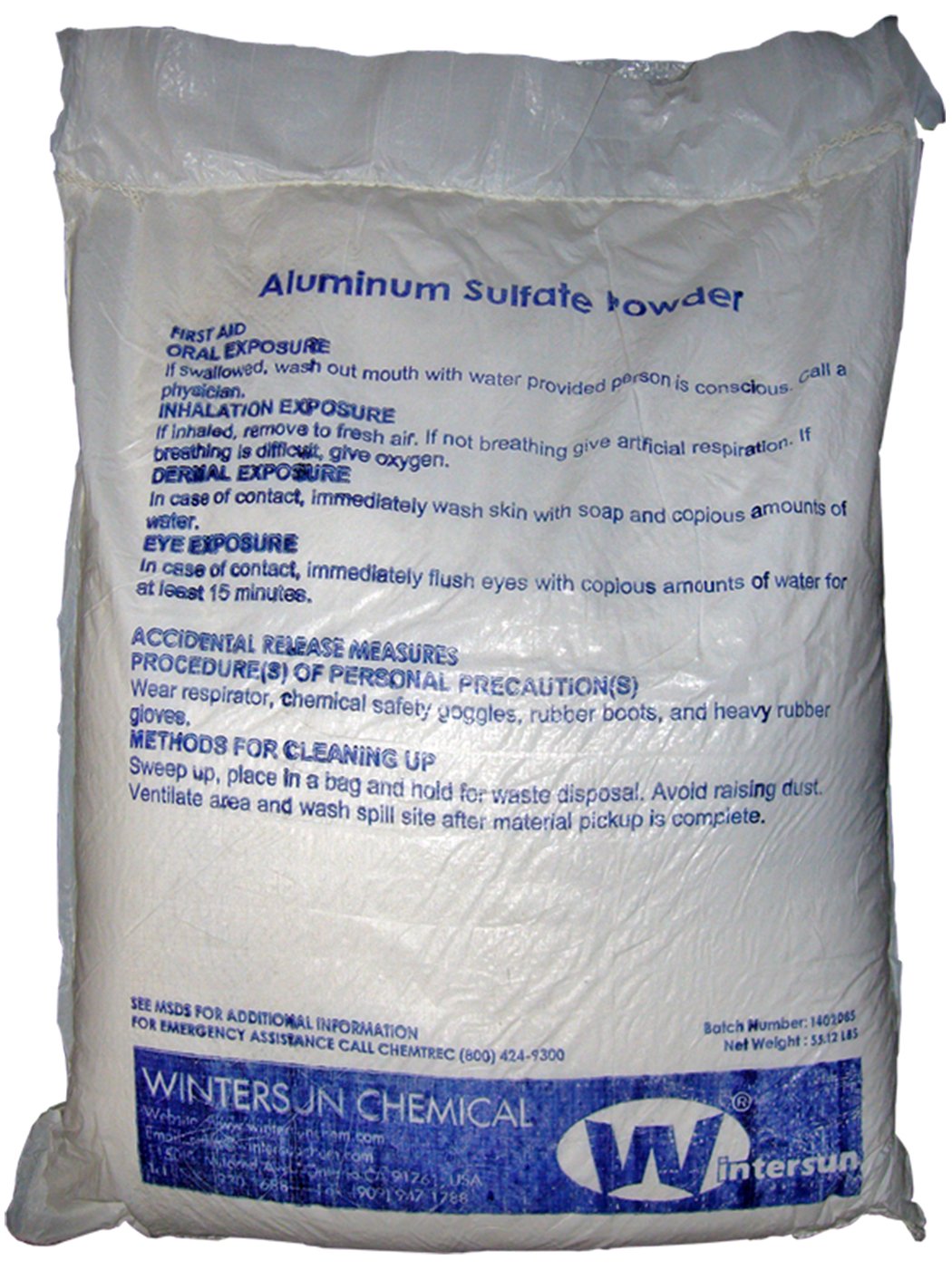 Aluminum Sulfate Powder [10043-01-3 ] [CAS_Al2(SO4)3] 99+% White (55.12 lbs Bag) by Wintersun Chemical