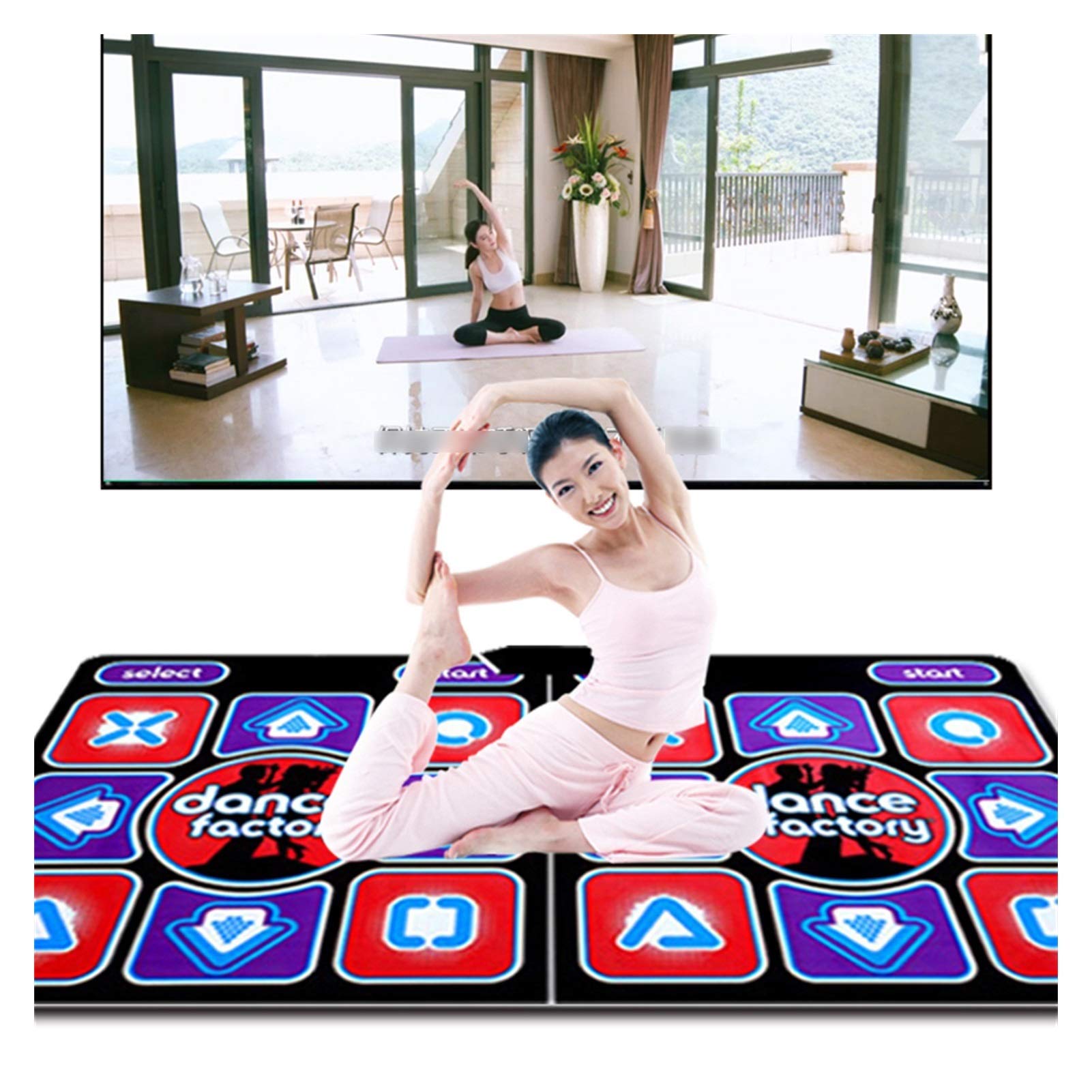 ACD Game Dance Mat, Dancing Mat for Dance Revolution Non-Slip for PC Laptop Video Game (Color : C)