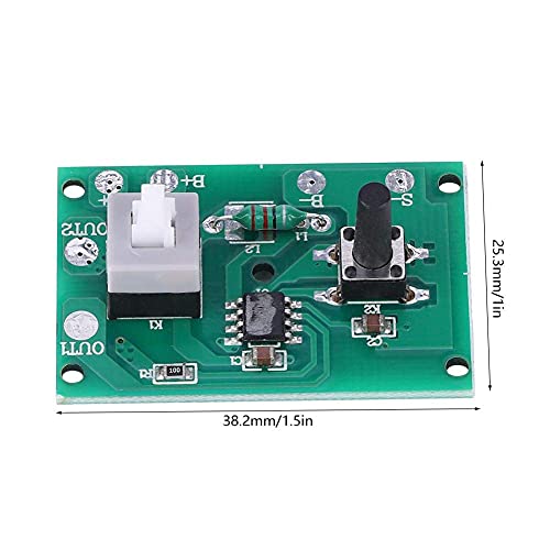 2Pcs SS1208 Solar Lamp String Controller Module Control Circuit Board with Switch 1.2V 100mA 8 Kinds Light Mode Solar Lawn Lamp Control Board