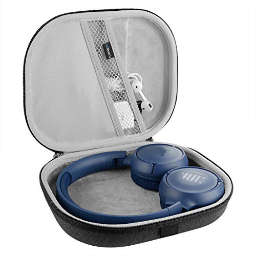 Geekria Shield Headphones Case Compatible with JBL Tune 660 BTNC, Tune 700BT, Tune 510BT, Tune 560BT, Live 460NC Case, Replacement Hard Shell Travel Carrying Bag with Cable Storage (Dark Grey)