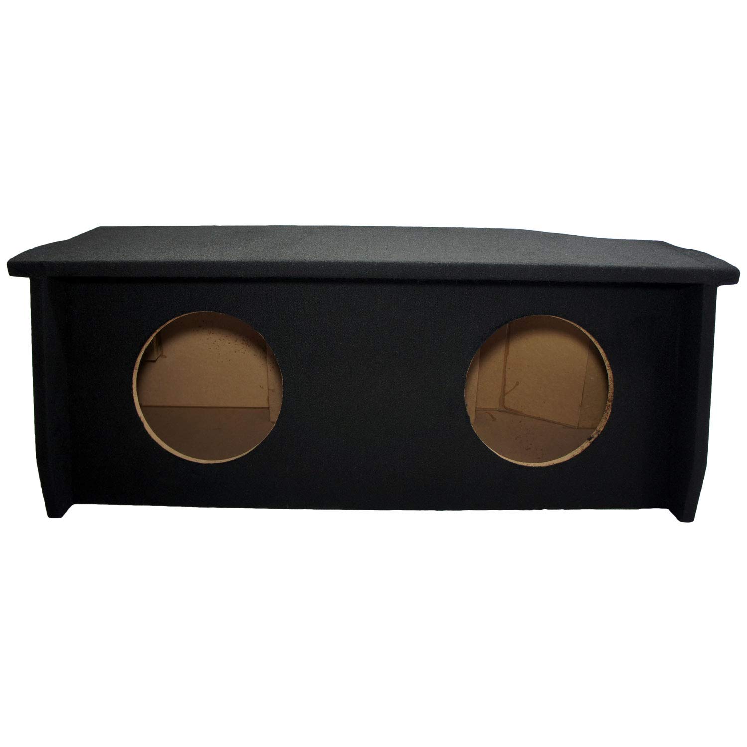 American Sound Connection JW2X10-0717-AR Compatible with Jeep Wrangler 2007 2 Door Dual 10" Sub Box with Amp Rack