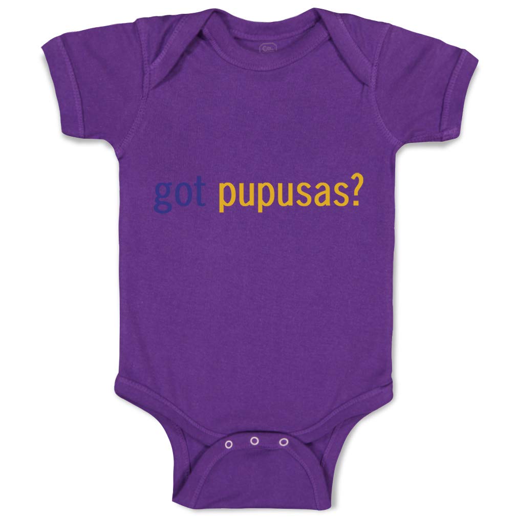 Cute Rascals Baby Bodysuit Got Pupusas Flatbread from El Salvador Funny Humor Boy & Girl Baby Clothes Funny Cotton Purple Design Only Newborn