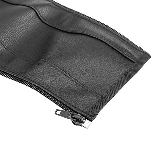 Pssopp Black PU Leather Waterproof Stroller Handlebar Cover, Universal Fit, Stroller Cover