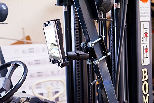 ARKON Mounts - Locking Forklift Tablet Mount with Adjustable Arm | Industrial Strength | Heavy-Duty Design | Adjustable | Boosts Warehouse Efficiency | Easy Install | Fits iPad and Samsung Tablets