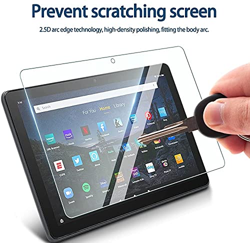 KONCOOL [2-Pack] All-new Fire HD 10 2021/Fire HD 10 Kids/Fire HD 10 Kids Pro/Fire HD 10 Plus Screen Protector,HD Anti-Scratch Anti-Fingerprint 9H Hardness Tempered Glass (10.1 Inch)，for 2021/2023 Released