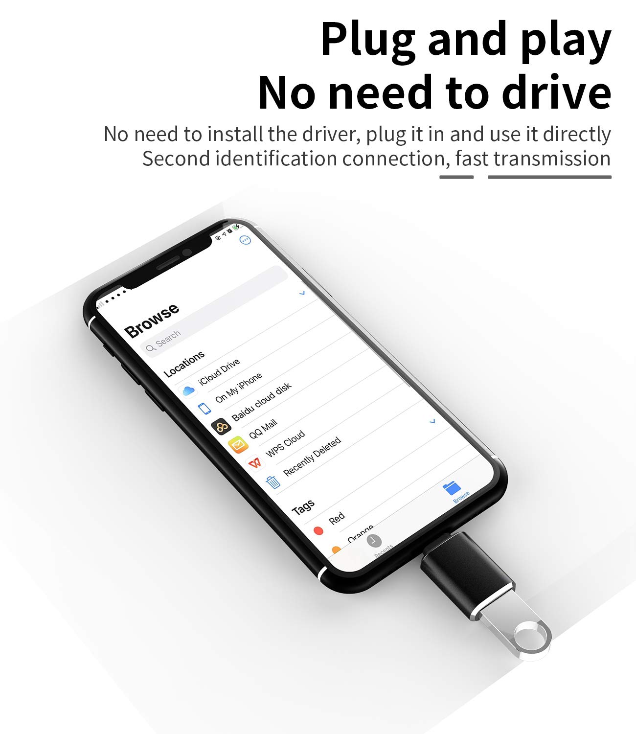 Lightning Male to USB3.0 Female Adapter OTG Cable for iPhone 12 11 Xr X XS 8 7 Plus Max Compatible with iPad Air Pro Mini,Support Camera Card Reader Mouse Keyboard Hubs Piano Converter Connect U Disk