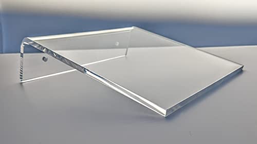 8" Long Clear Floating Shelf (14" deep)