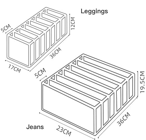 Ace Product Management Group 2Pcs Wardrobe Clothes Organizer Closet Organizers and Storage Baskets, PS Grey