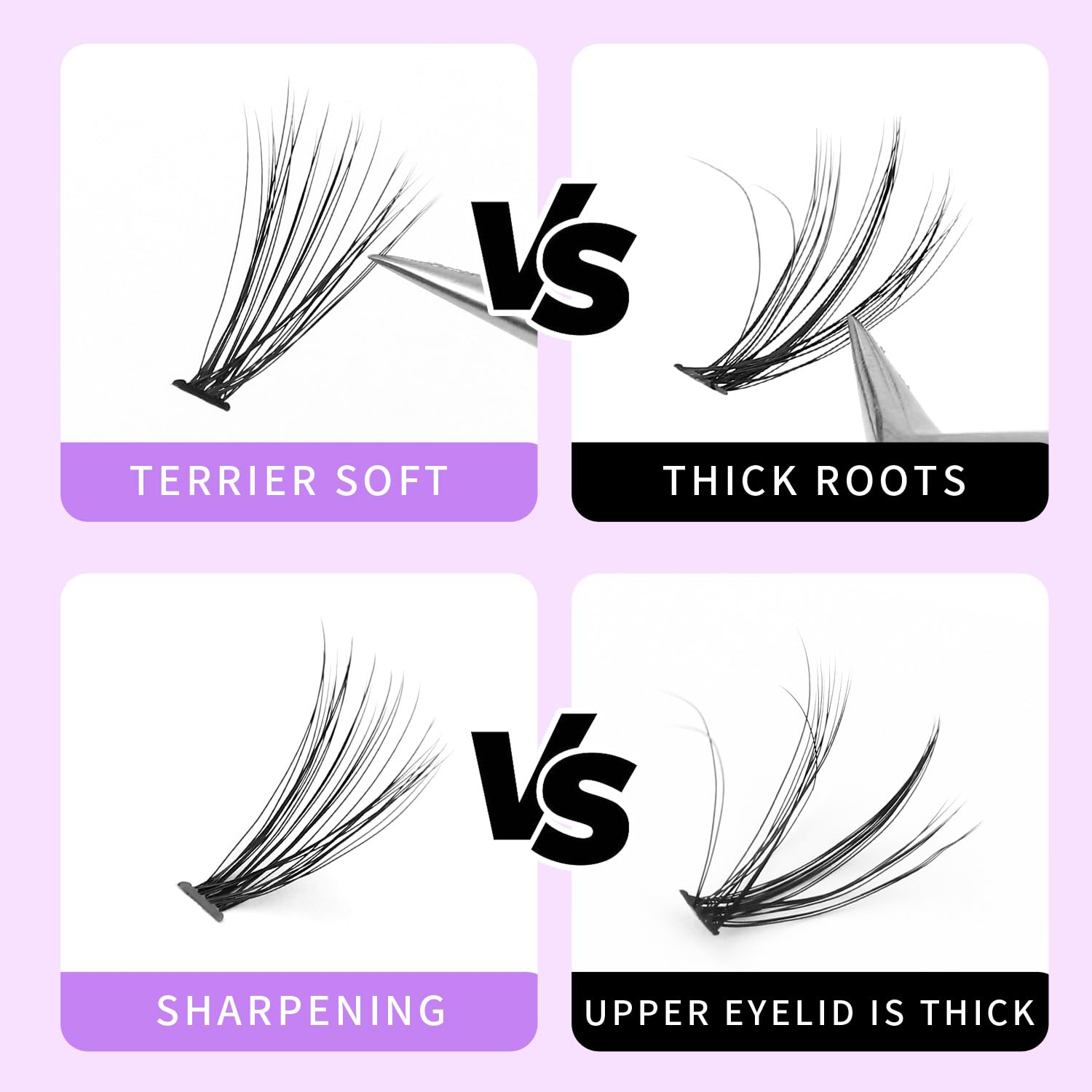 Bodermincer 20D 8-20mm To Choose 8-10-12-14mm MIX/14-16-18-20mm MIX rofessional Makeup Individual Cluster Eyelashes Grafting Fake False Eyelashes Eyelash Extension Individual Eyelash Bunche (20D-14mm)