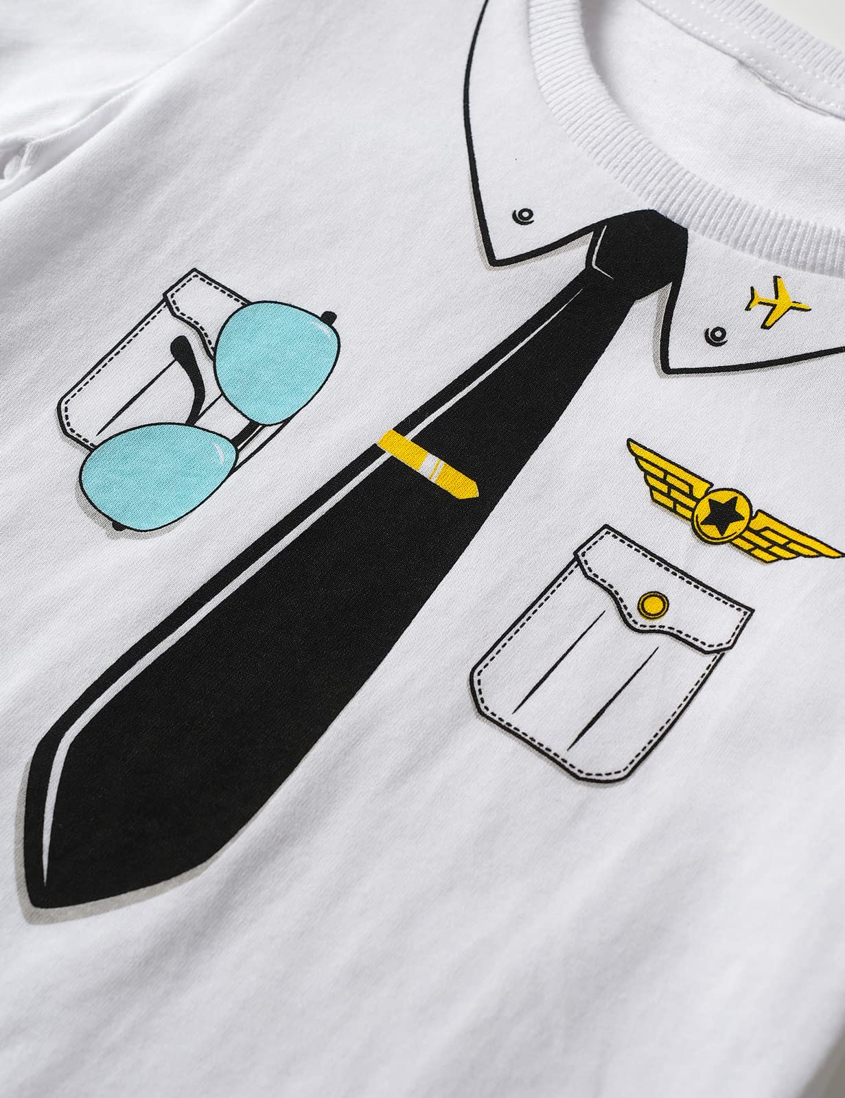 COSLAND Toddler Halloween Shirt Baby Boys Pilot T-Shirt 3T