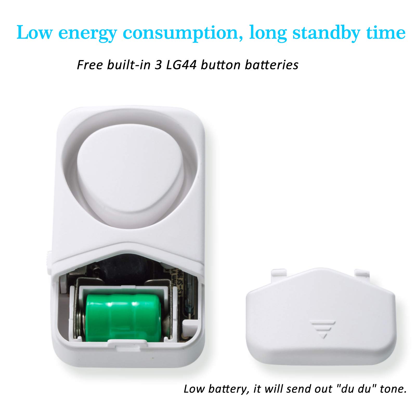 Door Alarm for Home Security, Updated Magnetic Alarm for Kids Safety, Chime Window Alarm Sensor, 110dB, Pool Alarm (2 Pack)
