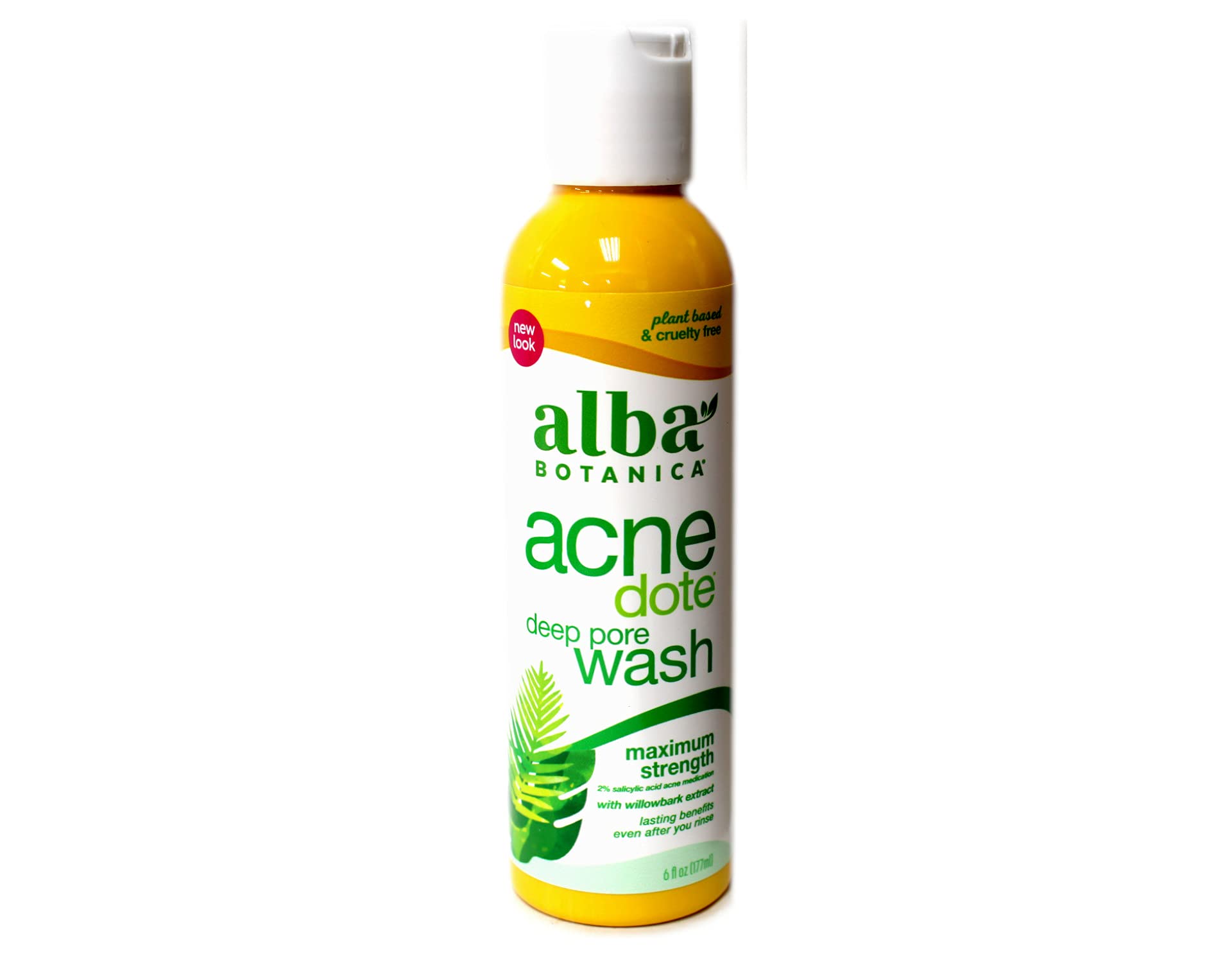 Alba Botanica Natural Acnedote Deep Pore Wash, 6 Ounce. (Pack of 2)