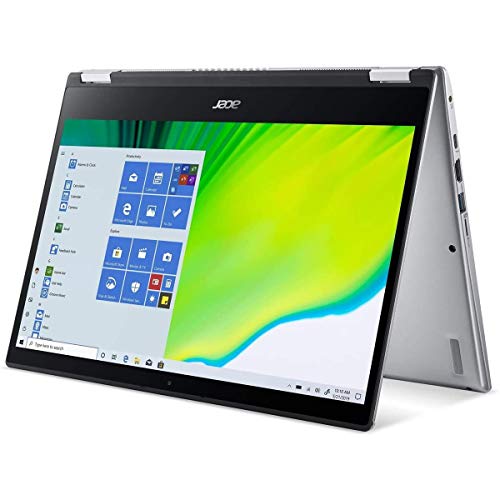 Acer Spin 3 Convertible Laptop, 14" Full HD IPS Touch, 10th Gen Intel Core i5-1035G4, 8GB LPDDR4, 512GB NVMe SSD, WiFi 6, Backlit KB, Fingerprint Reader, Rechargeable Active Stylus, SP314-54N-50W3