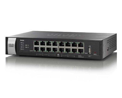 RV325 Dual Gigabit WAN VPN Router, Dual USB Ports for Storage and 3G/4G Modem failover (Renewed)