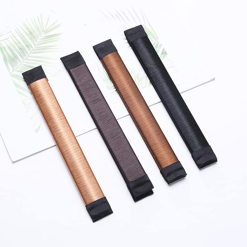4 Pcs Magic Hair Bun Maker, Donut Bun Maker for Hair, French Twist Bun Shaper Hair Tools for Women