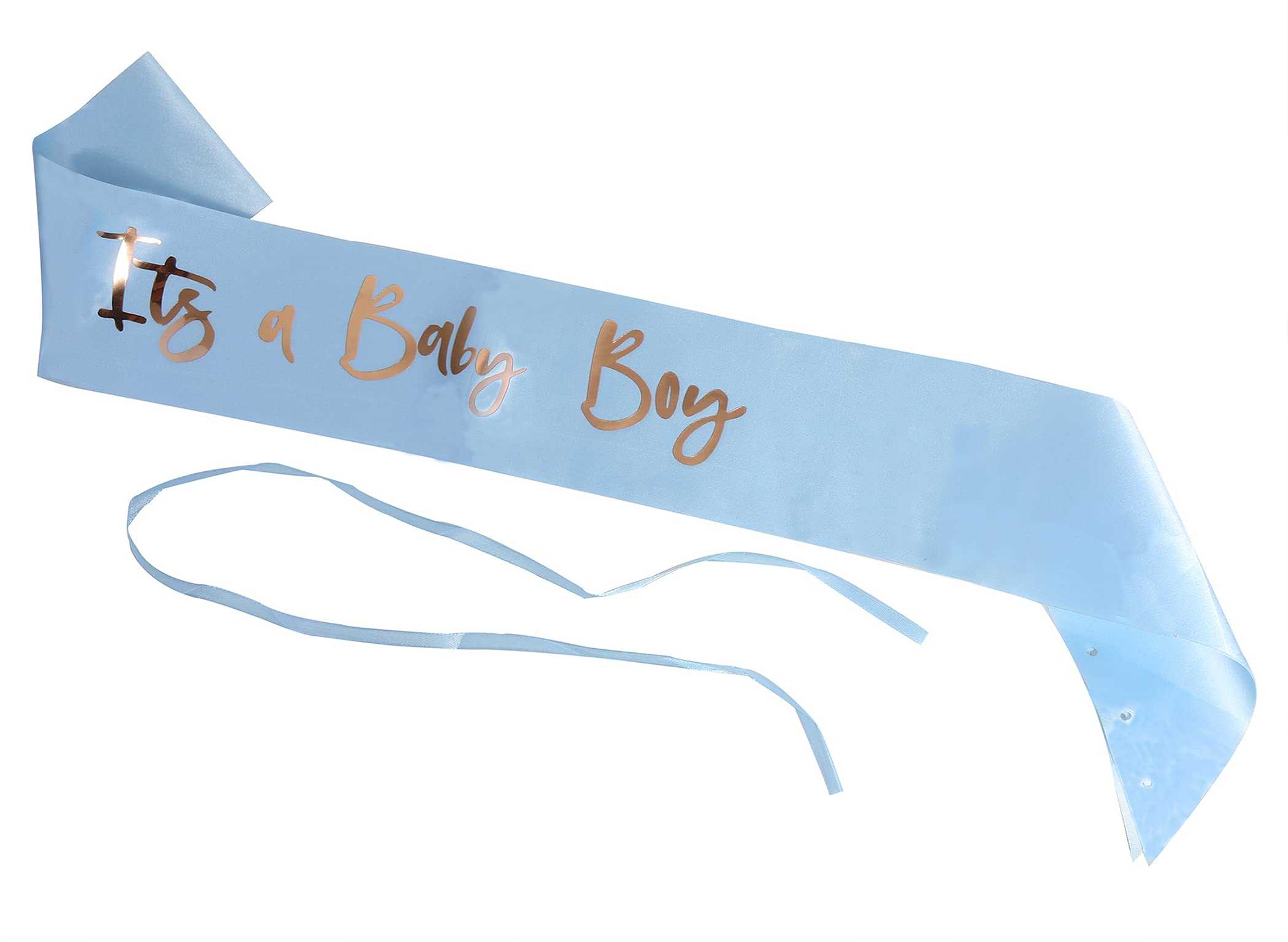 LINGAIXINYUE Baby Shower Decorations-'Its a Baby Boy' Blue Sash Baby Shower Party Decorations Gift for Newborn Baby