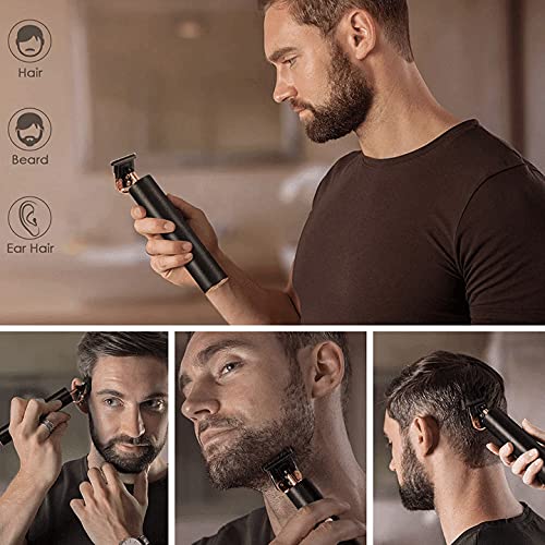 2021 New Rechargeable T-blade Men’s Hair Clipper T-blade Trimmer for Hair Outlining, Designing and Dry Shaving