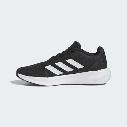 adidas Baby Run Falcon 3.0 Shoe, Black/White/Black, 4 US Unisex Infant
