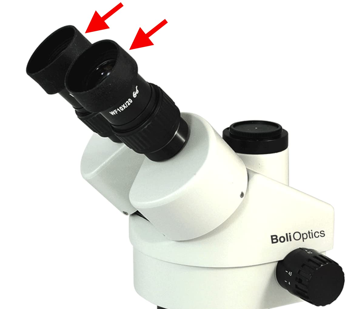 BoliOptics Microscope Eye Guards, 34mm Rubber Eye Cups, Foldable (Pair) SZ05013911