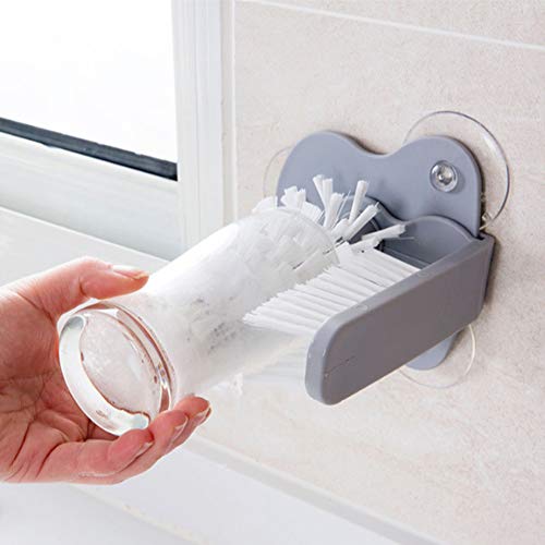 360° Glass Bar Kitchen Cleaning Tool Suction Cups Brush Cleaner Washer Cup Kitchen Accessory
