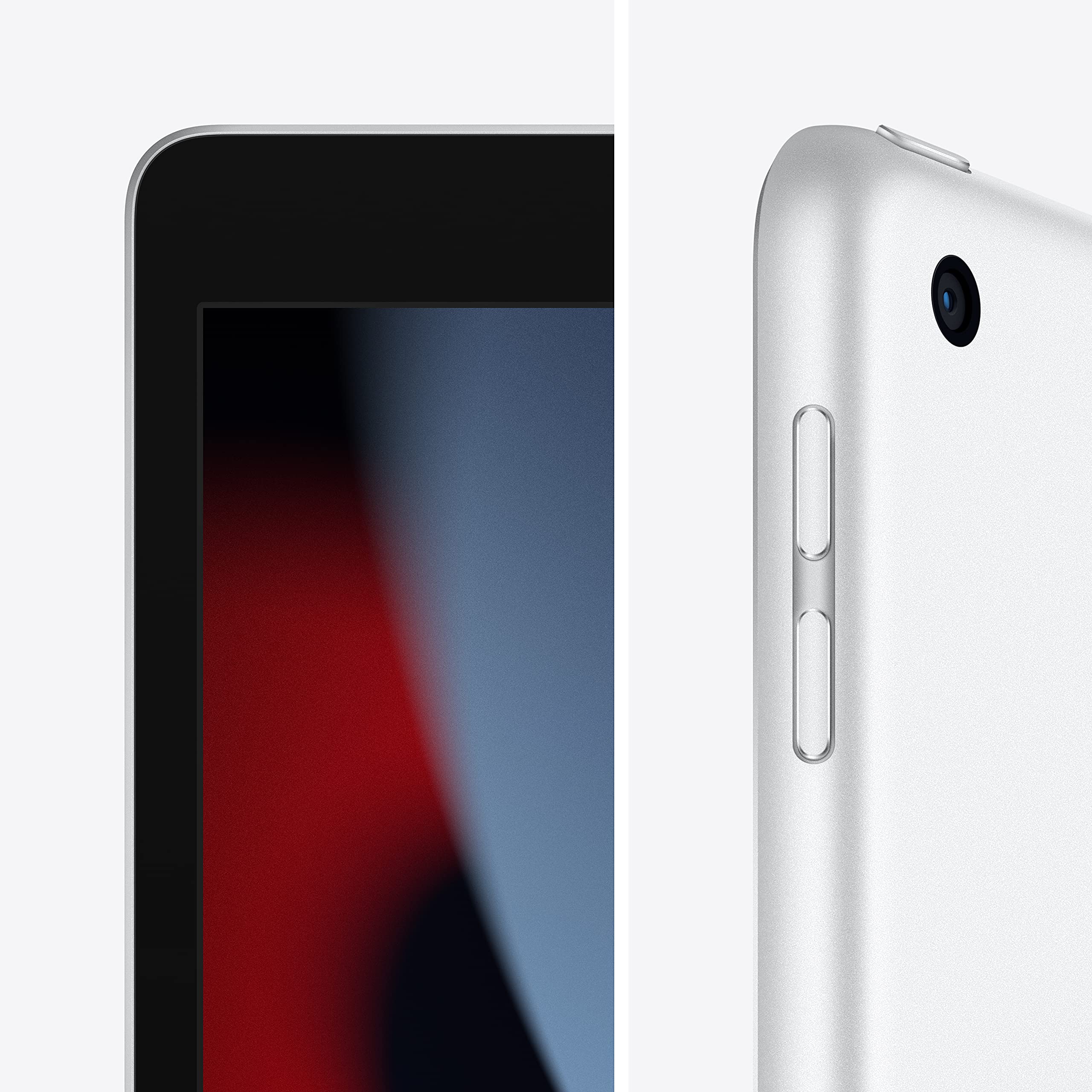 Apple iPad (9th Generation): with A13 Bionic chip, 10.2-inch Retina Display, 64GB, Wi-Fi, 12MP front/8MP Back Camera, Touch ID, All-Day Battery Life โ Silver