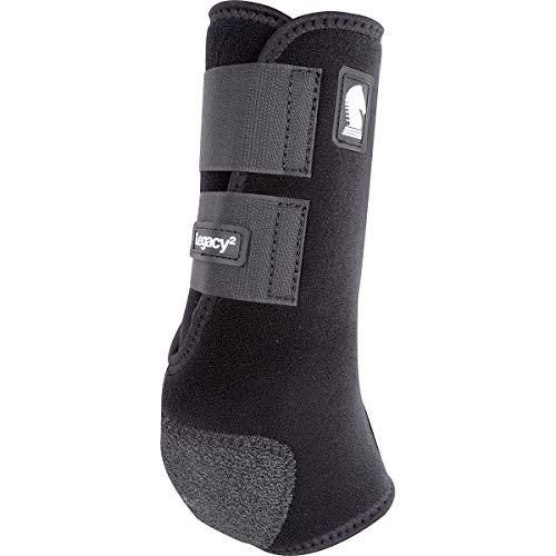 Classic Equine Legacy2 Hind Support Boots, Black, Large