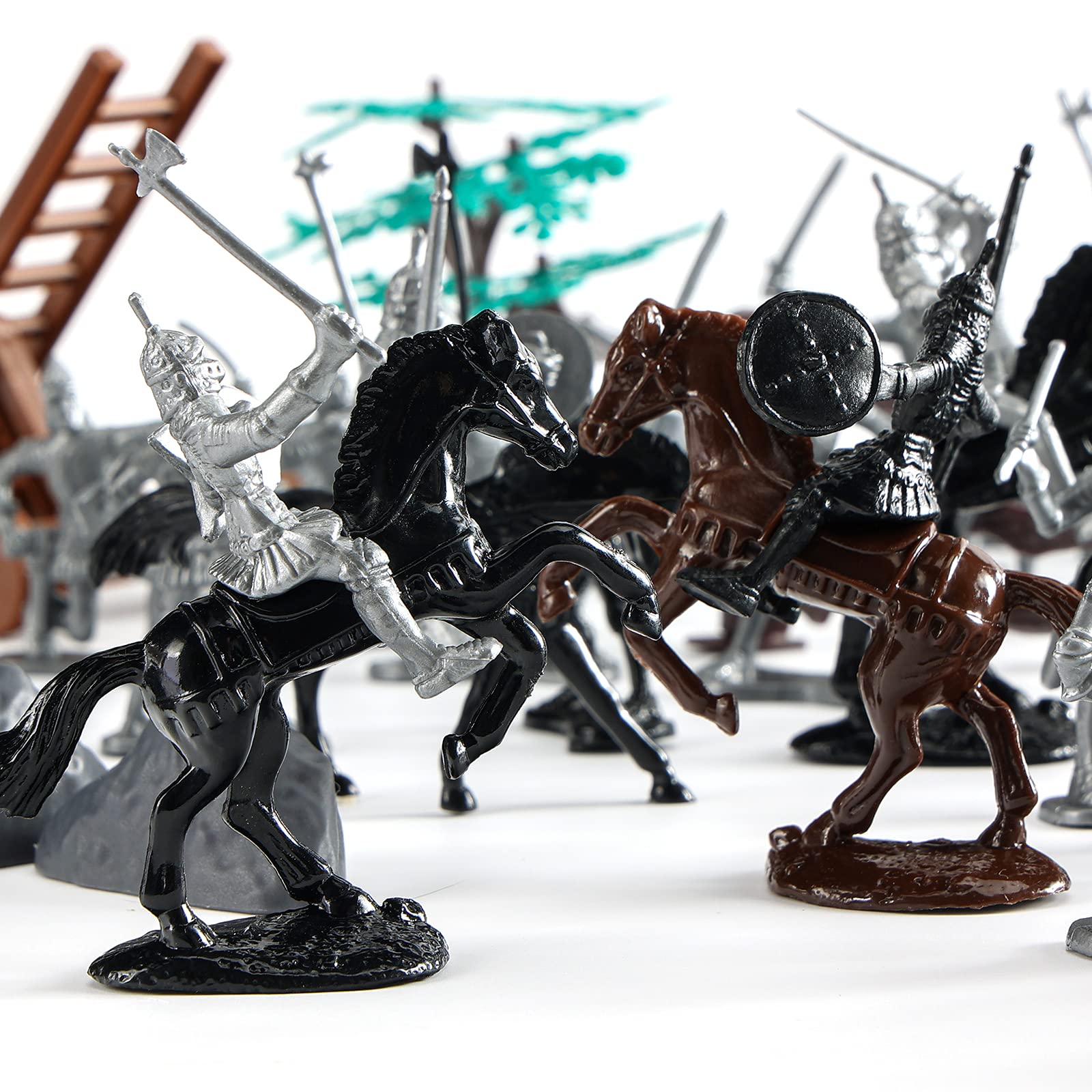 Amor Present Medieval Knights Toys, Knight Action Figurines for Kids
