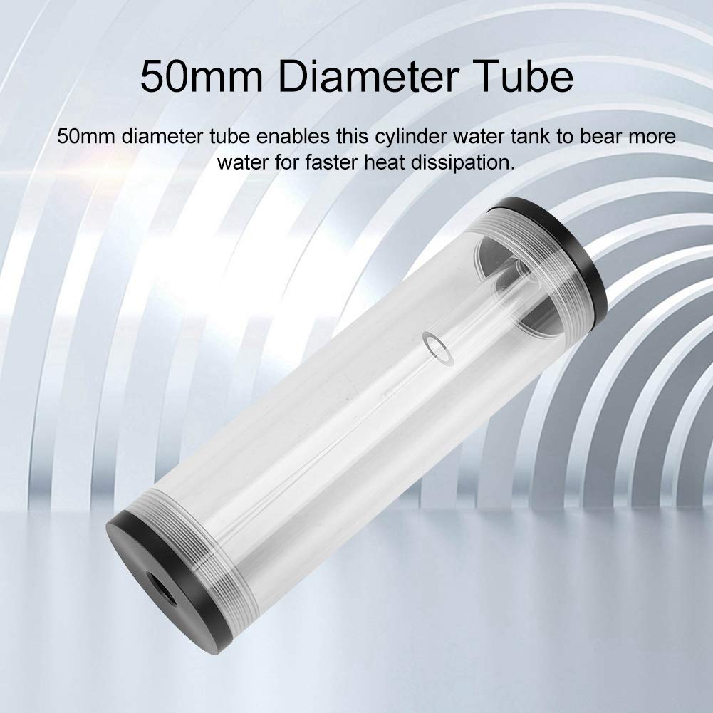 CPU Water Cooler System for PC,Cylinder Water Cooling Heat Sink,50m Diameter & 160mm Long Computer Heat Dissipation Water Cooling 800L/H Water Mini DC Cooling Pump Liquid