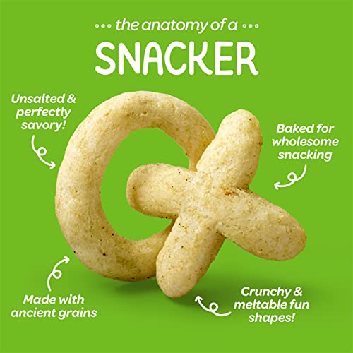 Happy Baby Organic Snackers Baked Grain Snack for Crawling Babies, Tomato and Basil, 1.5 Ounce (Pack of 6)