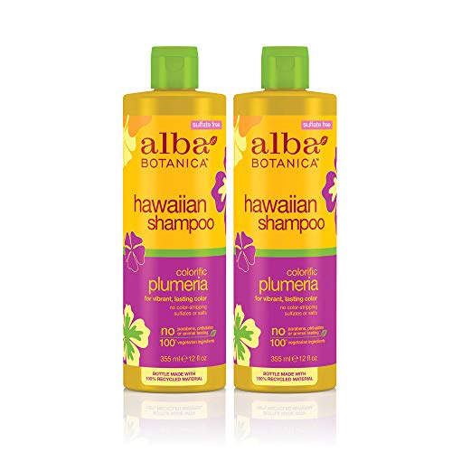 Alba Botanica Hawaiian, Plumeria Shampoo, 12 Ounce (Pack of 2)