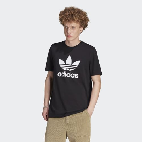 adidas Originals unisex baby Trefoil Tee Shirt, Black/White, 18 Months US