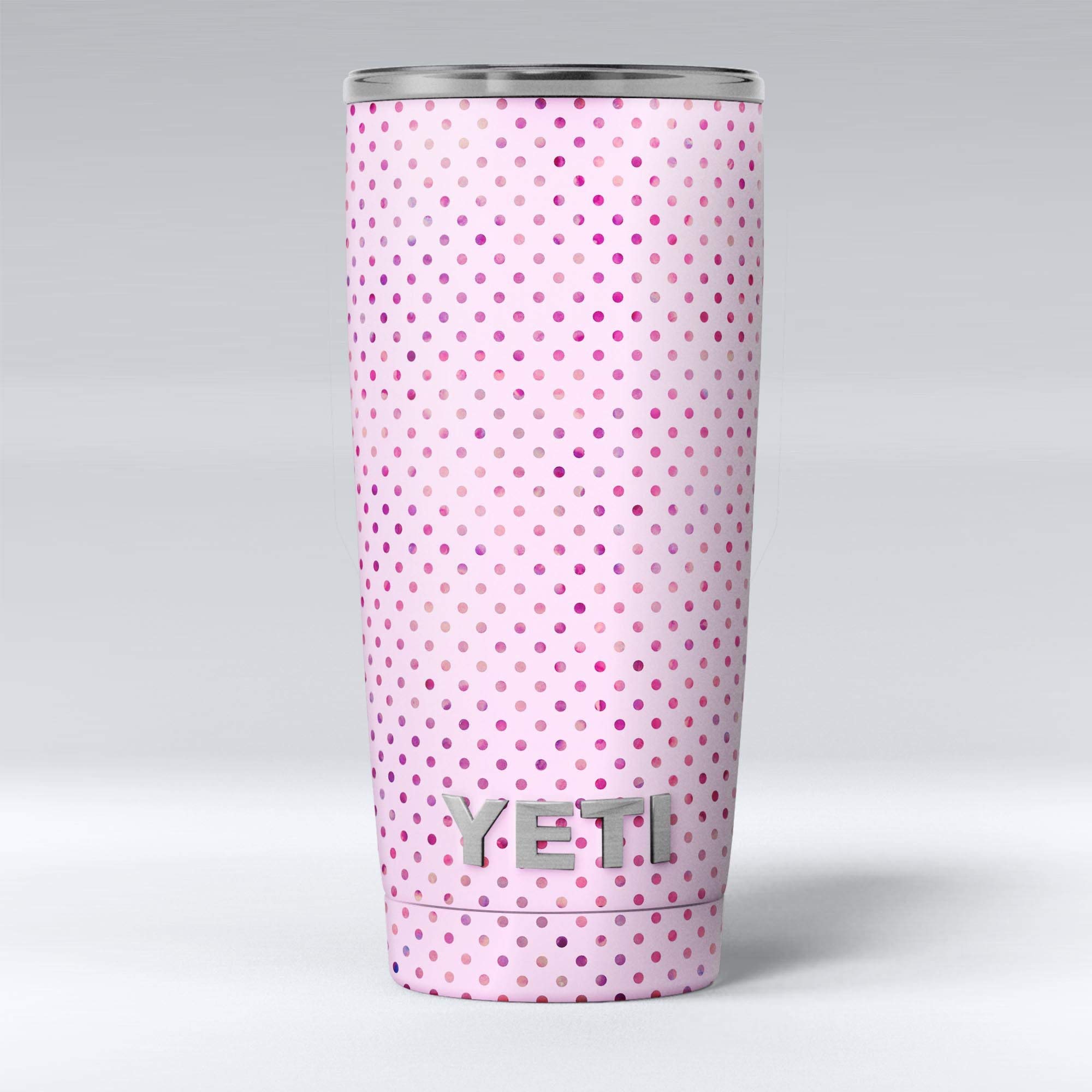 Design Skinz The Mint Pink Multicolored Polka Dots - Skin Decal Vinyl Wrap Kit Compatible with The Yeti Rambler Cooler Tumbler Cups