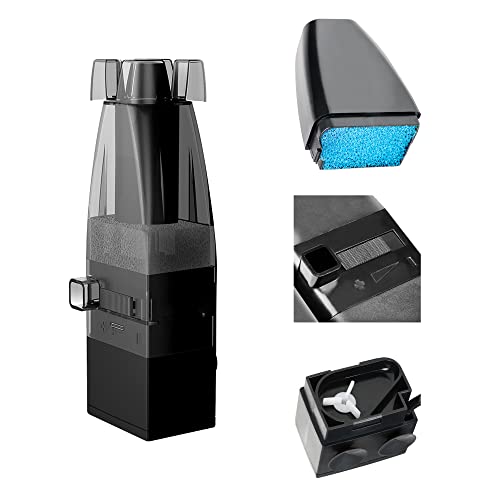 Aquatop 65 GPH Internal Surface Skimmer β for Tanks Up to 100 Gallons, Salt & Freshwater Tanks, Removes Film & Oil from Water Surface, Suction Cup Mounts for Versatile Placement, SSK-65