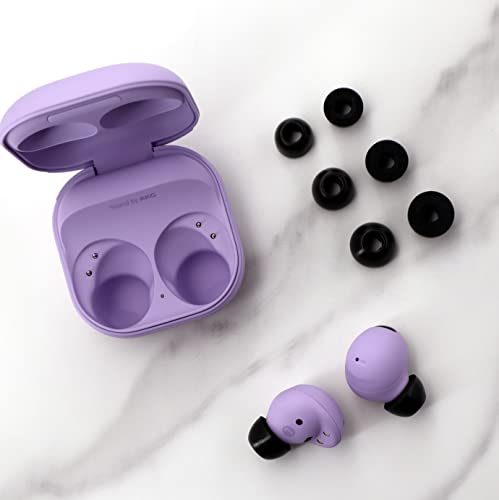 6 Pairs Galaxy Buds 2 Pro Memory Foam Ear Tips, S/M/L Noise Reduce Anti-Slip No Silicone Pain Comfortable Fit in Case Earbuds Compatible with Samsung Galaxy Buds 2 Pro 2022 Release - Graphite