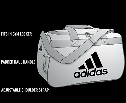 adidas Diablo Small Duffel Bag, Jersey Onix Grey/Black, One Size