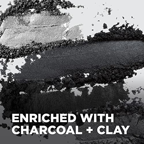 DOVE MEN + CARE Shampoo Charcoal + Clay 3 Count For Healthy-Looking Hair Naturally Derived Plant Based Cleansers 25.4 oz