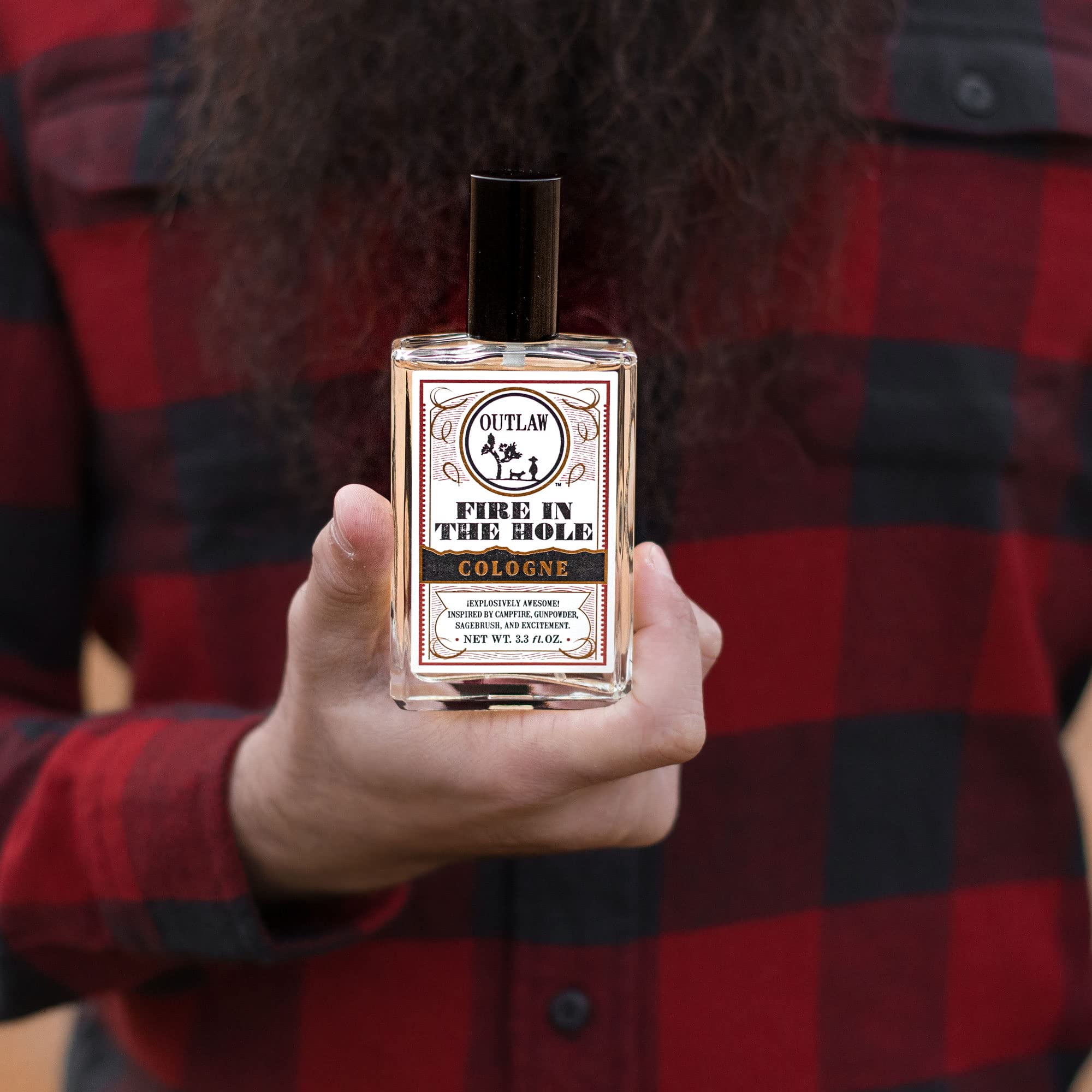 Fire in the Hole Cologne | Unique Cologne Inspired by Campfire, Gunpowder, Sagebrush, Whiskey, & Excitement! | Outlaw Mens & Womens Cologne (3.3 Fl Oz)