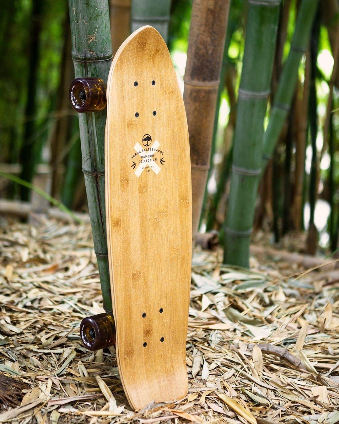 Arbor Pilsner Bamboo Collective Series Cruiser Skateboard Bundled with Swell Skate Tool + Crate White Shark Sticker…