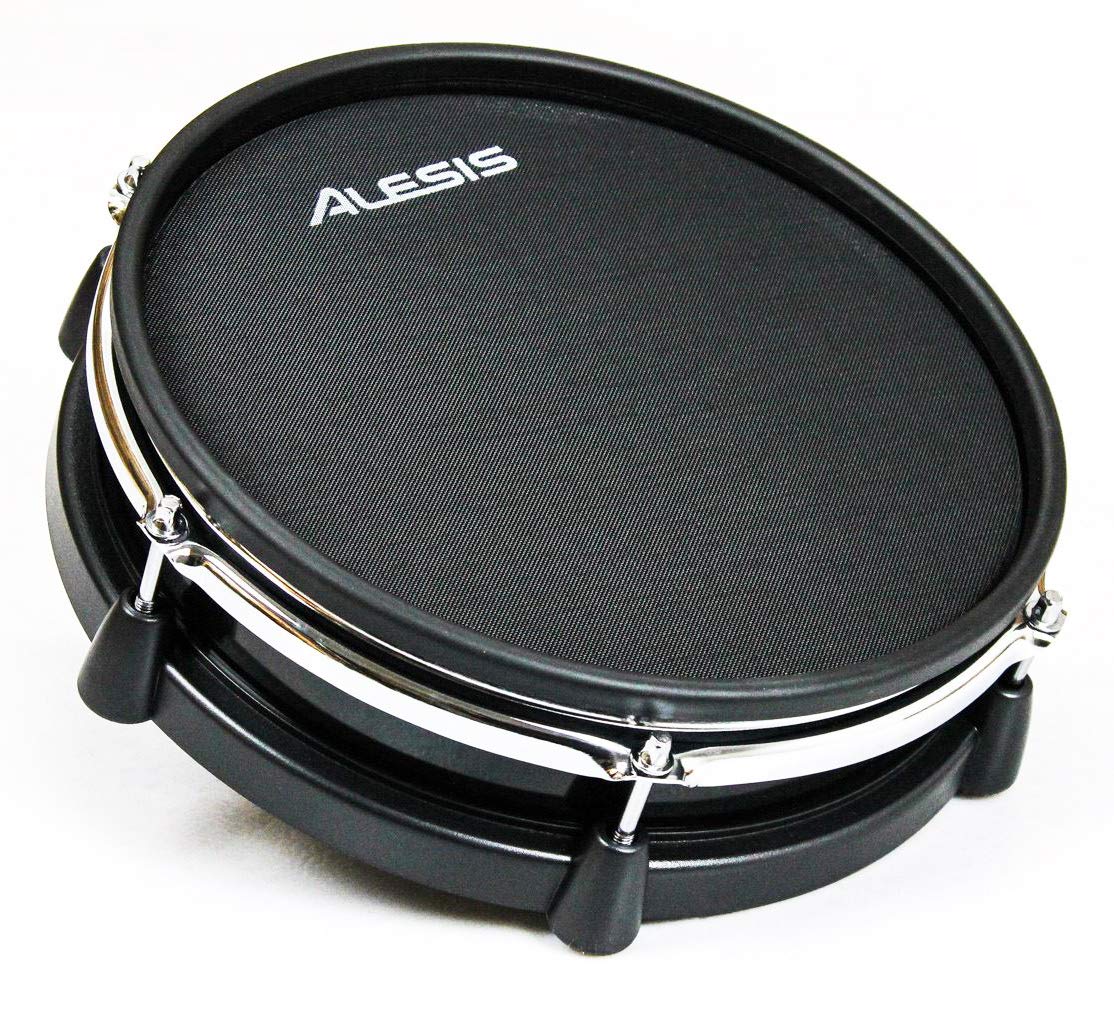 Alesis Command 10 inch Mesh Drum Pad with Clamp and Silverline Audio 10ft Trigger Cable Bundle [Compatible with Roland/Yamaha/Simmons/Ion]