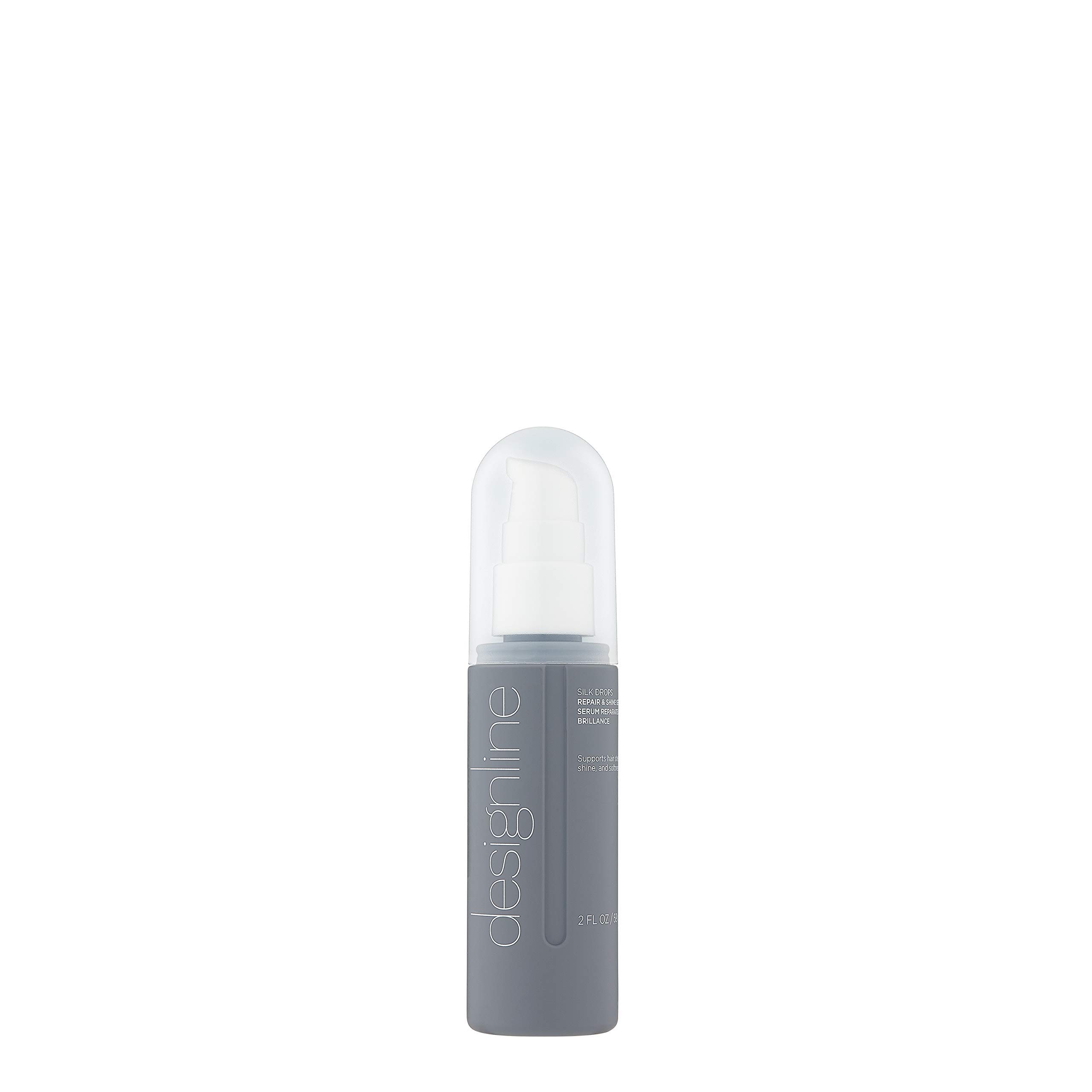 DESIGNLINE Silk Drops Repair and Shine Serum, 2 oz- Regis Leave-In Anti-Frizz Conditioner that Transforms Dull, Dry, and Brittle Hair into Tangle-Free and Silky Hair (2 oz)