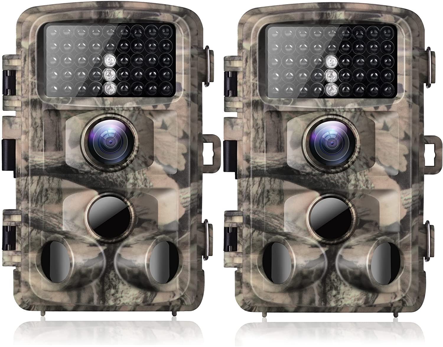 2 Pack Trail Camera 4K 42MP Game Camera, Hunting Camera with Night Vision Motion Activated Waterproof for Wildlife Monitoring