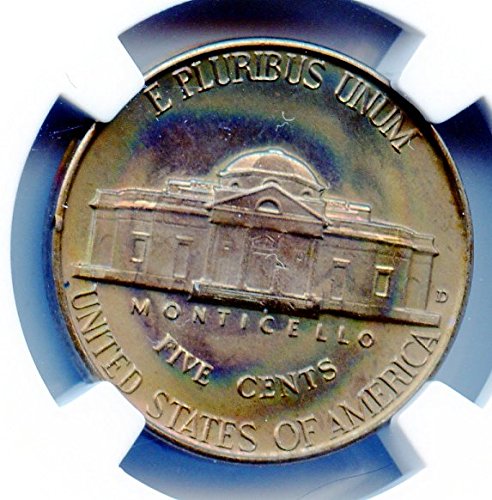 1939-D GEM BU Jefferson nickel graded by NGC MS67 REV of 40